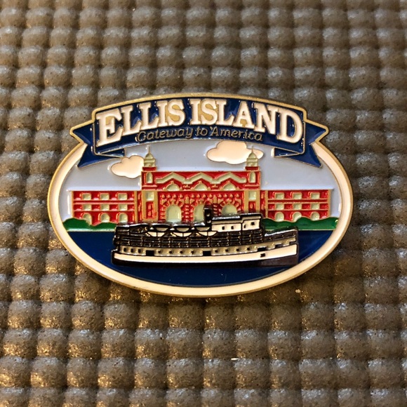 Vintage | Jewelry | Vintage Y2k Ellis Island Enamel Pin | Poshmark